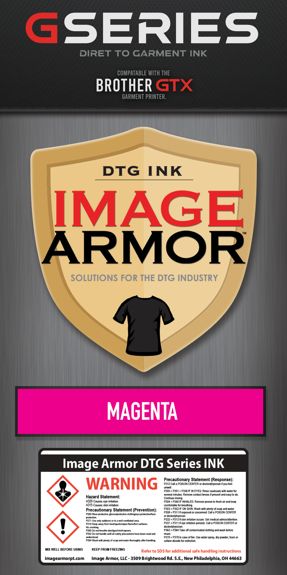 G-SERIES - 4L Bottle - Brother GTX Compatible Ink - MAGENTA – Image ...